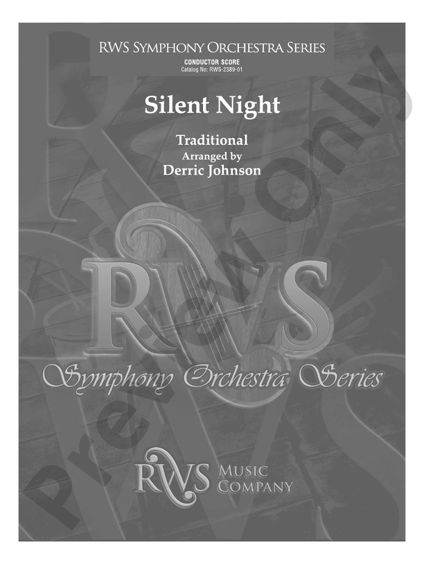 Silent Night - Full Orchestra Conductor Score & Parts (Digital Downloa