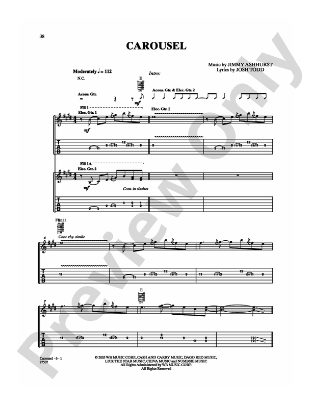 Carousel - Guitar TAB (Digital Download)