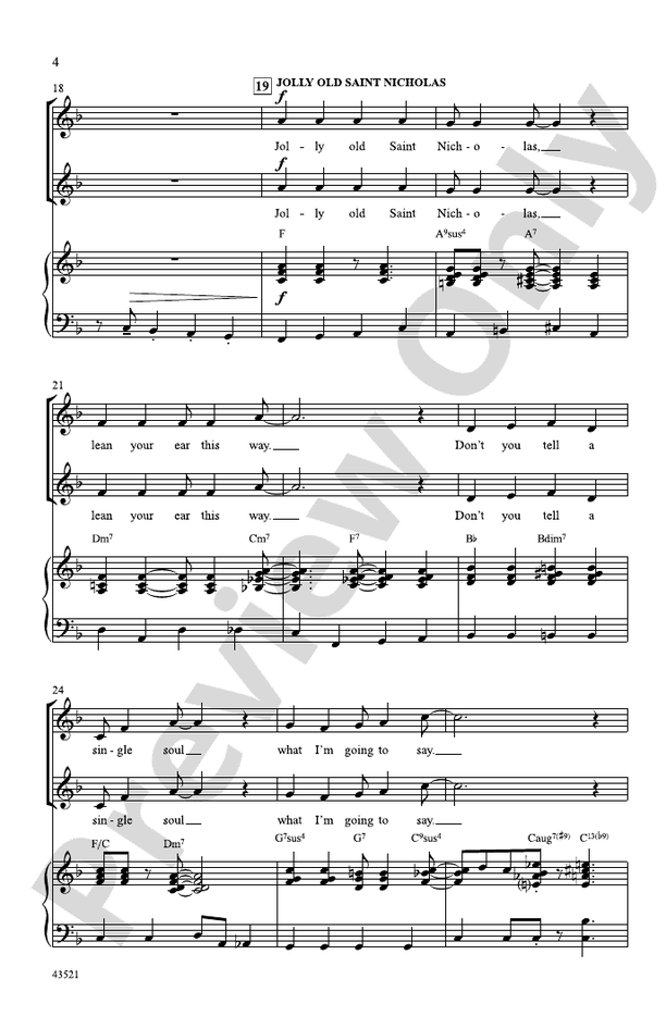 Five Favorite Holiday Songs – 2-Part Choral Octavo (Digital Download)