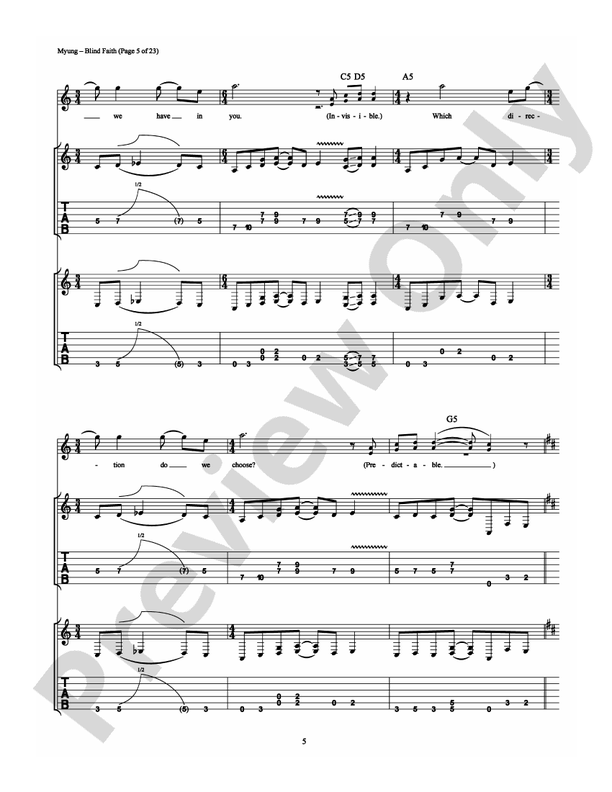 Blind Faith - Guitar TAB (Digital Download)
