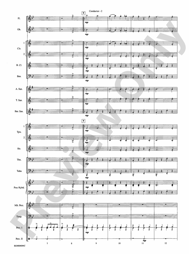 El Capitan (Grade 1.5) - Concert Band Conductor Score & Parts (Digital