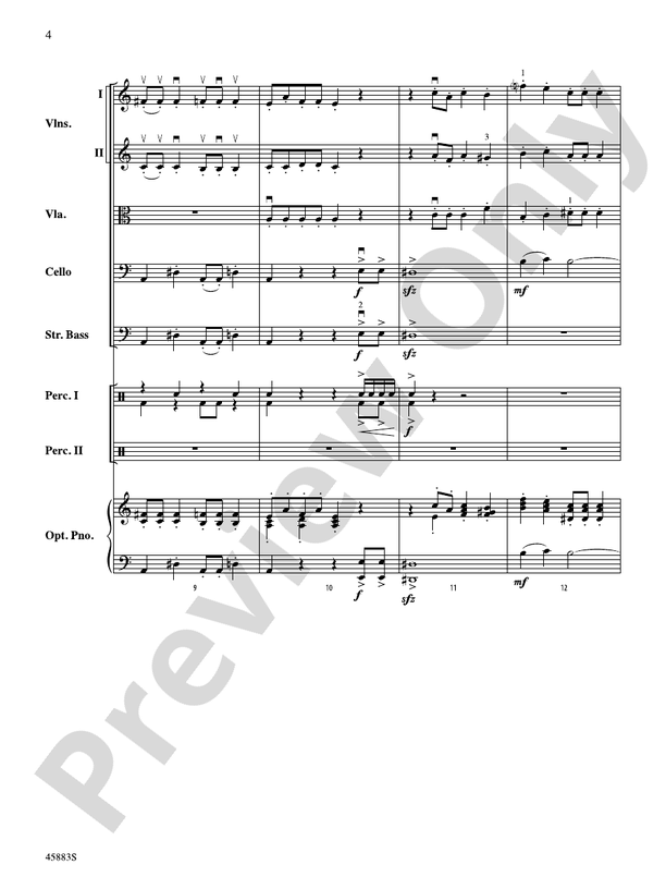 Secret Agent Sugar Plum - String Orchestra Conductor Score & Parts (Di
