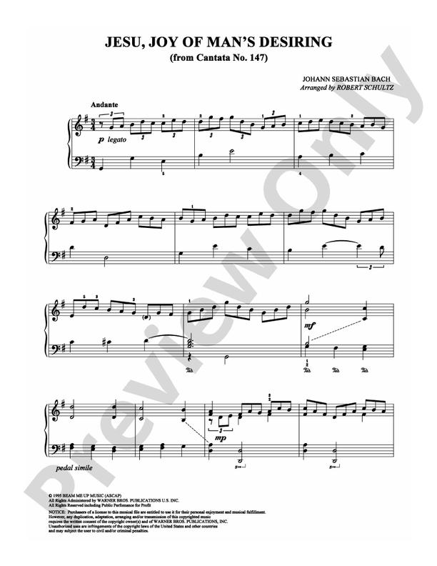 J S Bach - Jesu, Joy of Man's Desiring - DSM-PS-0003281 - Piano (Digit