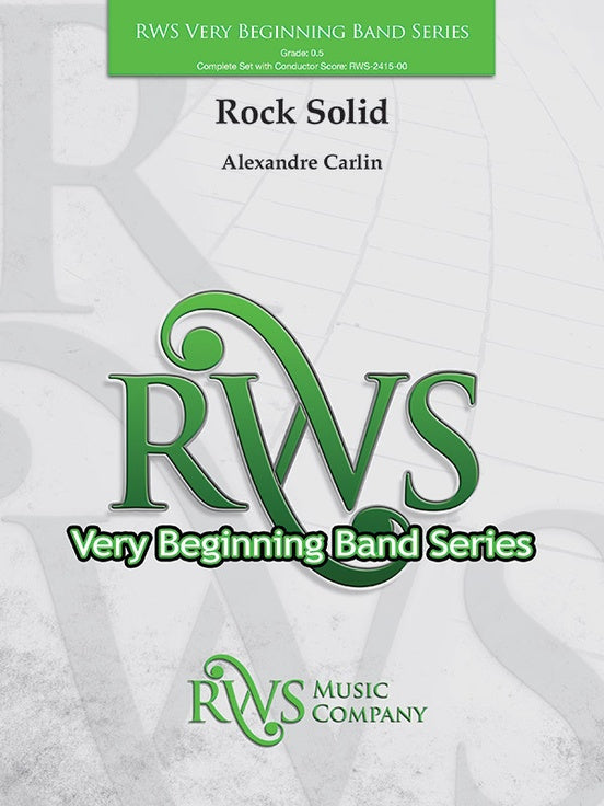Rock Solid - Concert Band Conductor Score & Parts(Digital Download)