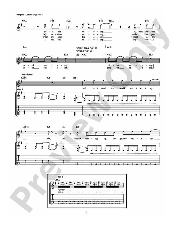 Conflict - Guitar TAB (Digital Download)