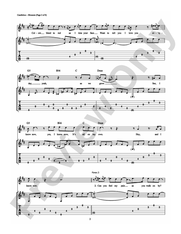 Blossom - Guitar TAB (Digital Download)