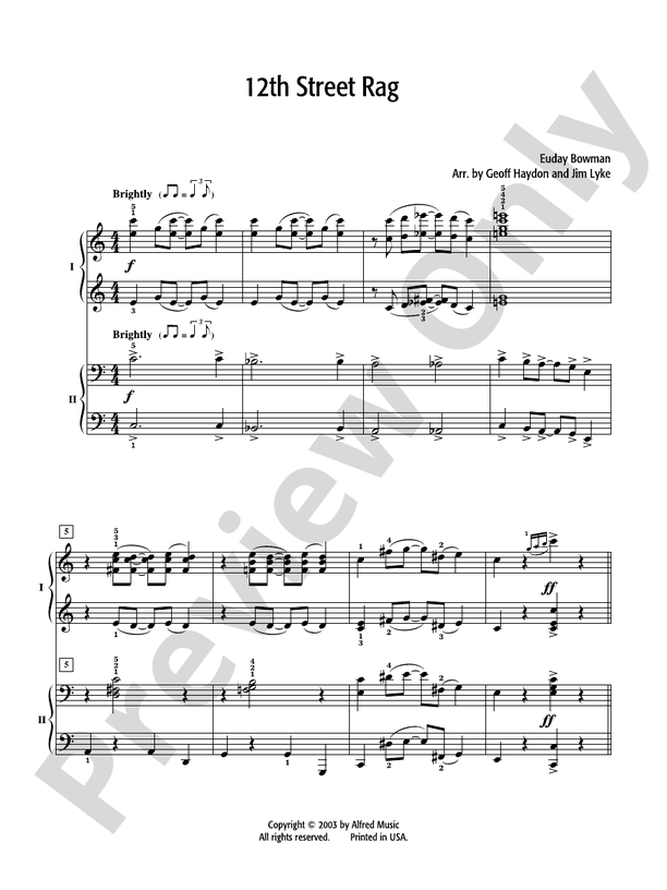 Bach - Brandenburg Concertos (Volume II) - Arr. Max Reger - 2 Piano, 4