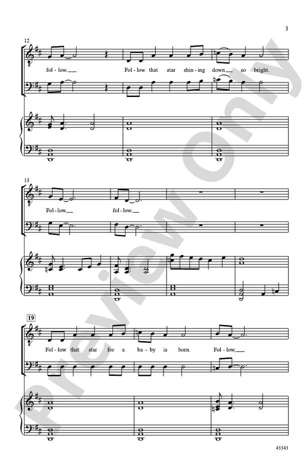 Follow That Star – TB Choral Octavo (Digital Download)