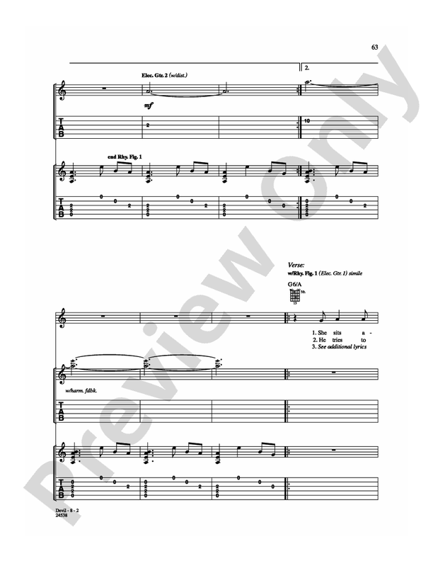 Devil - Guitar TAB (Digital Download)