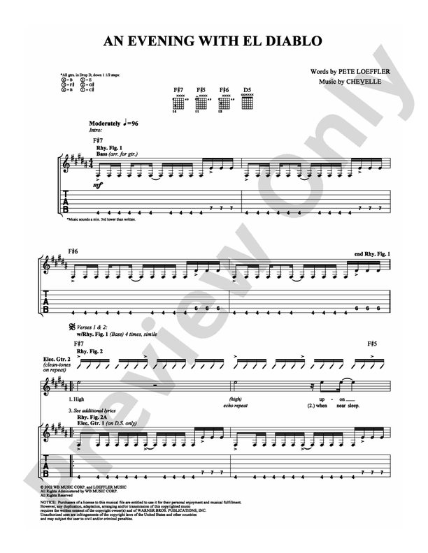 An Evening with El Diablo - Guitar TAB (Digital Download)