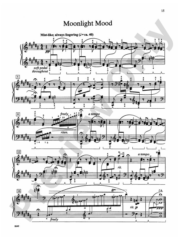 Moonlight Mood - Piano Solo (Digital Download)