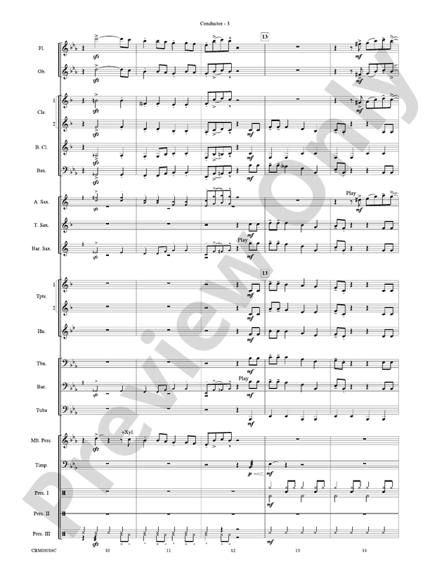 Let It Snow! / Winter Wonderland - Concert Band Conductor Score & Part