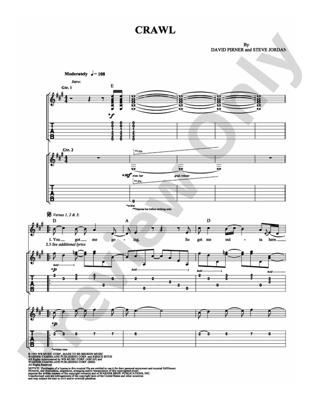 Crawl - Soul Asylum - Guitar TAB (Digital Download)
