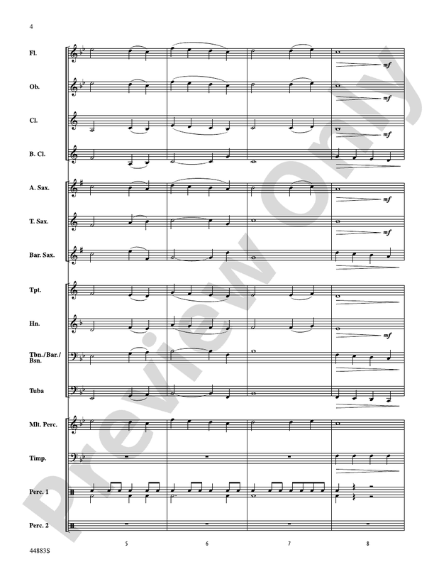 Heritage and Reflection - Concert Band Conductor Score & Parts (Digita