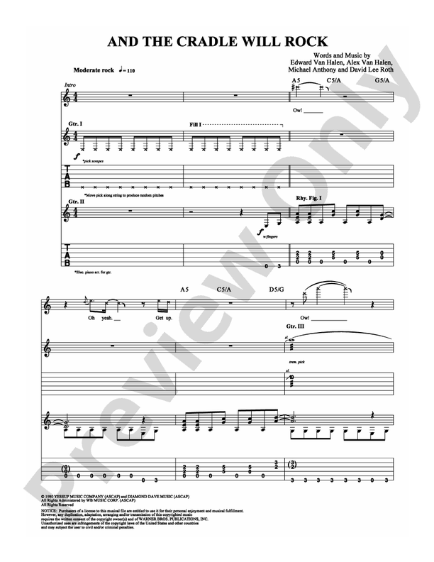 And the Cradle Will Rock - Guitar TAB (Digital Download)