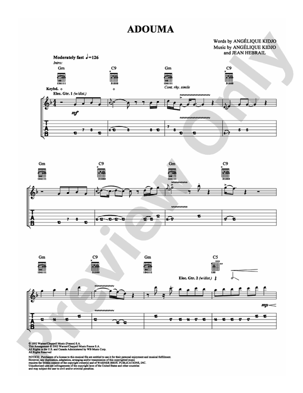 Adouma - Guitar TAB (Digital Download)