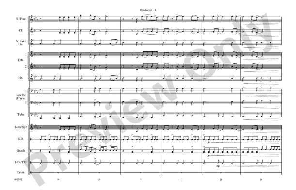 Don't Stop Believin' (Arr. Doug Adams) – Marching Band Conductor Score