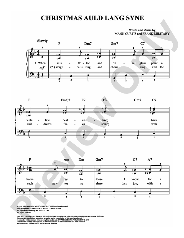 Christmas Auld Lang Syne - DSM-PS-0009035 - Easy Piano (Digital Downlo