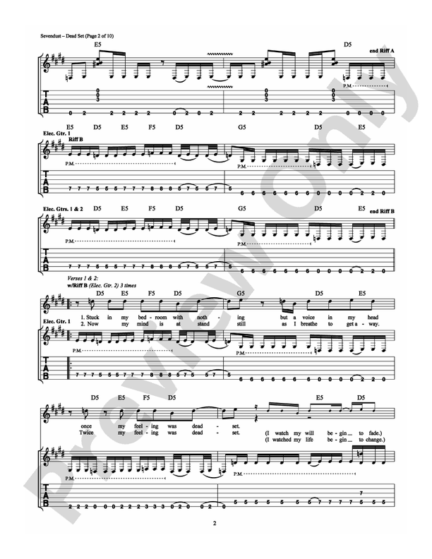 Dead Set - Guitar TAB (Digital Download)
