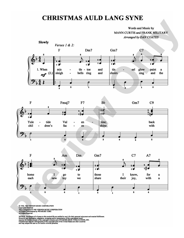 Christmas Auld Lang Syne - DSM-PS-0009036 - Easy Piano (Digital Downlo